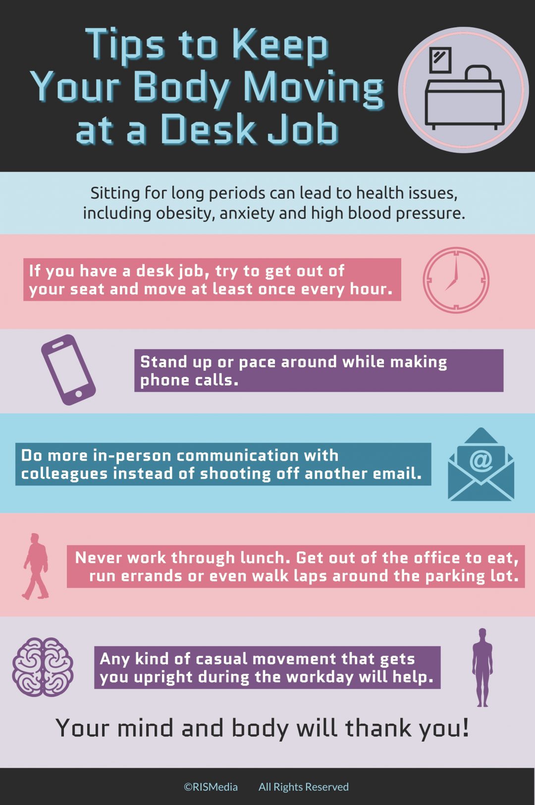 Tips to Keep Your Body Moving at a Desk Job — RISMedia